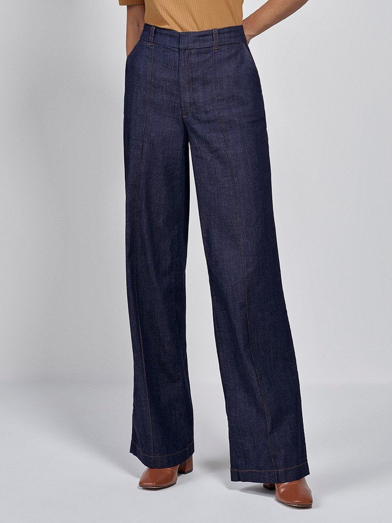 Calça Pantalona Jeans Saray - Moda feminina e Masculina, Itens para ...