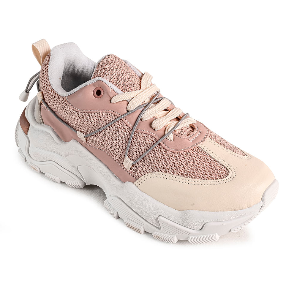 Tênis Casual Vintage BKR Rosê e Azul Feminino - Moda feminina e ...