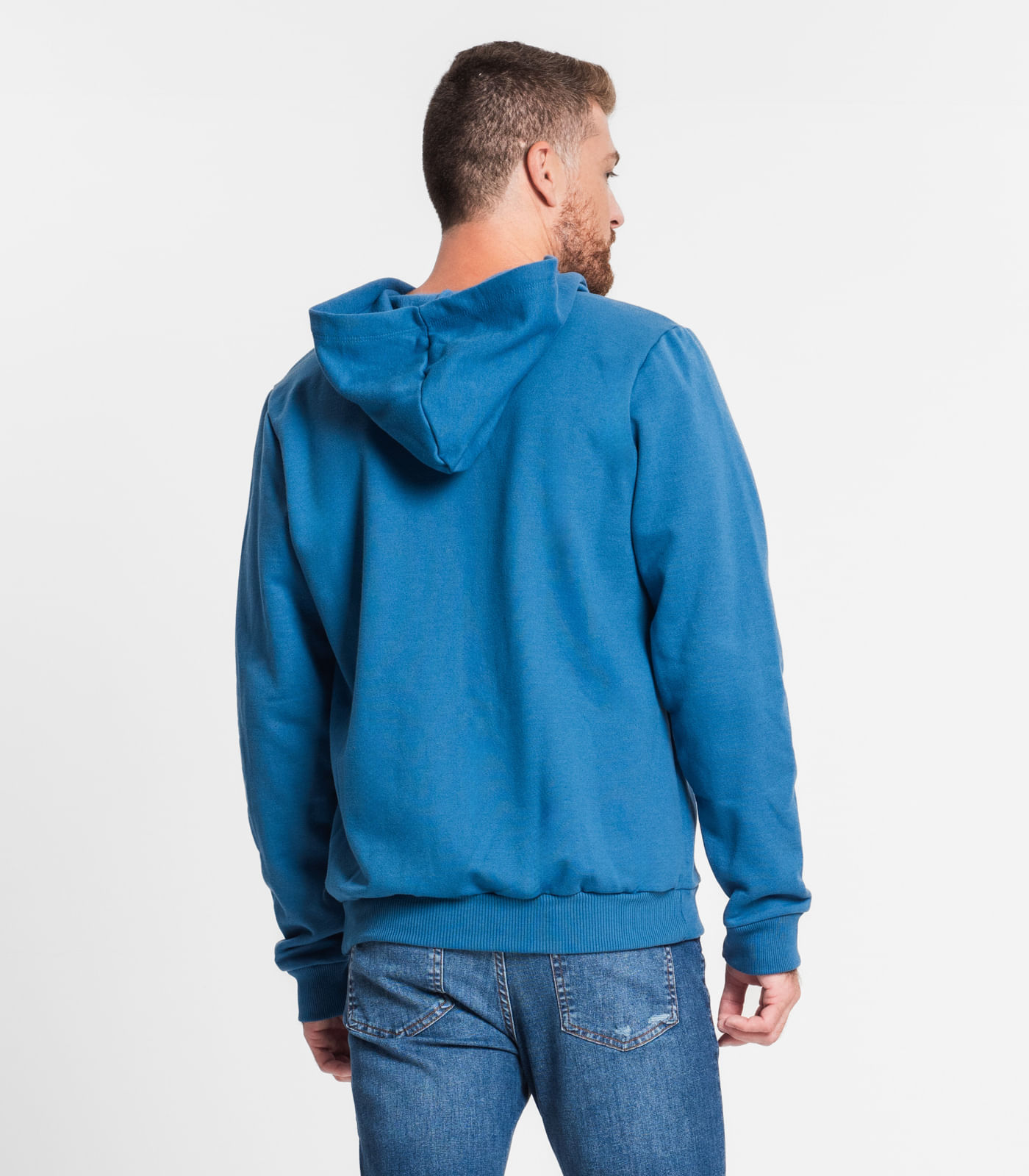 Jaqueta Masculina Moletom Premium Diametro Azul