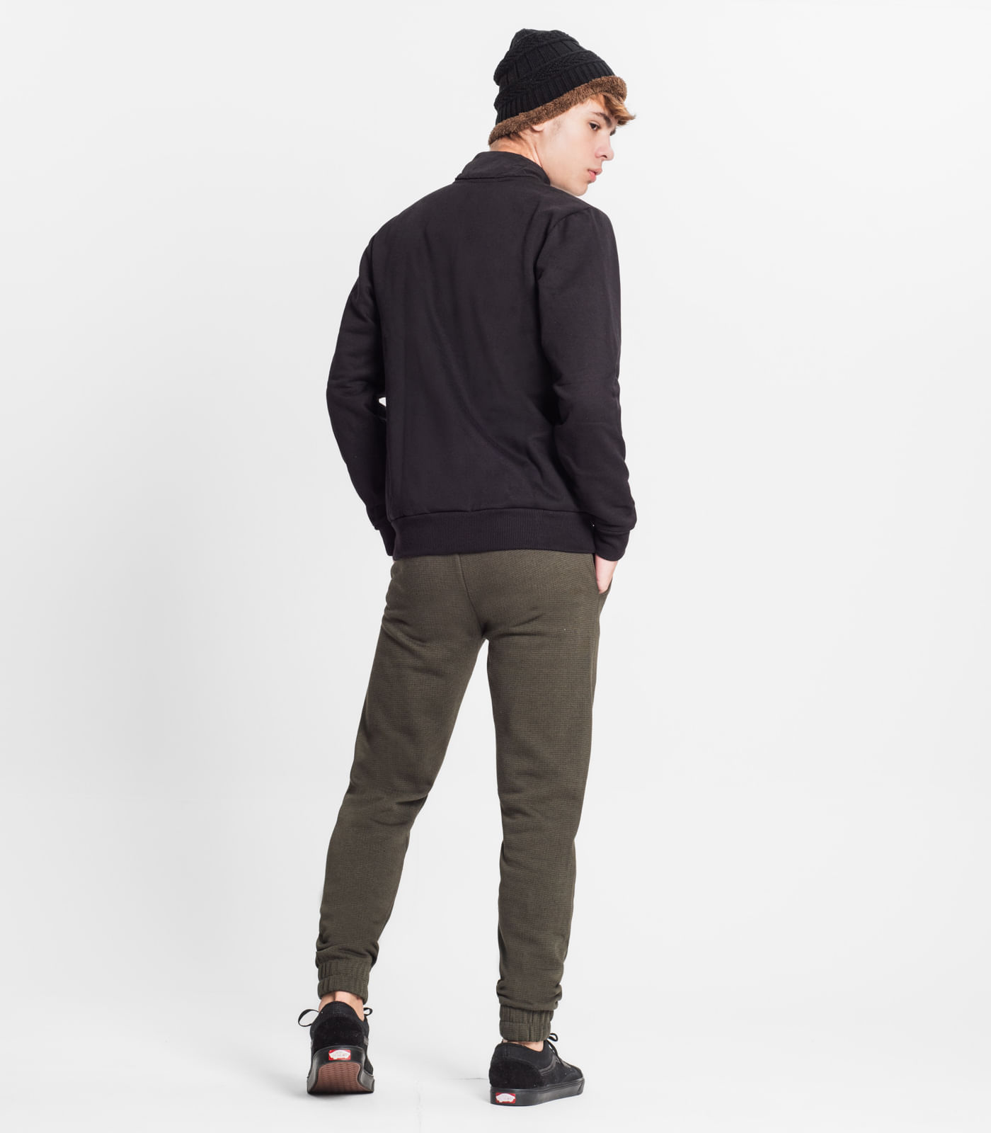 Calça Juvenil Masculina Em Moletom Minty Verde Minty