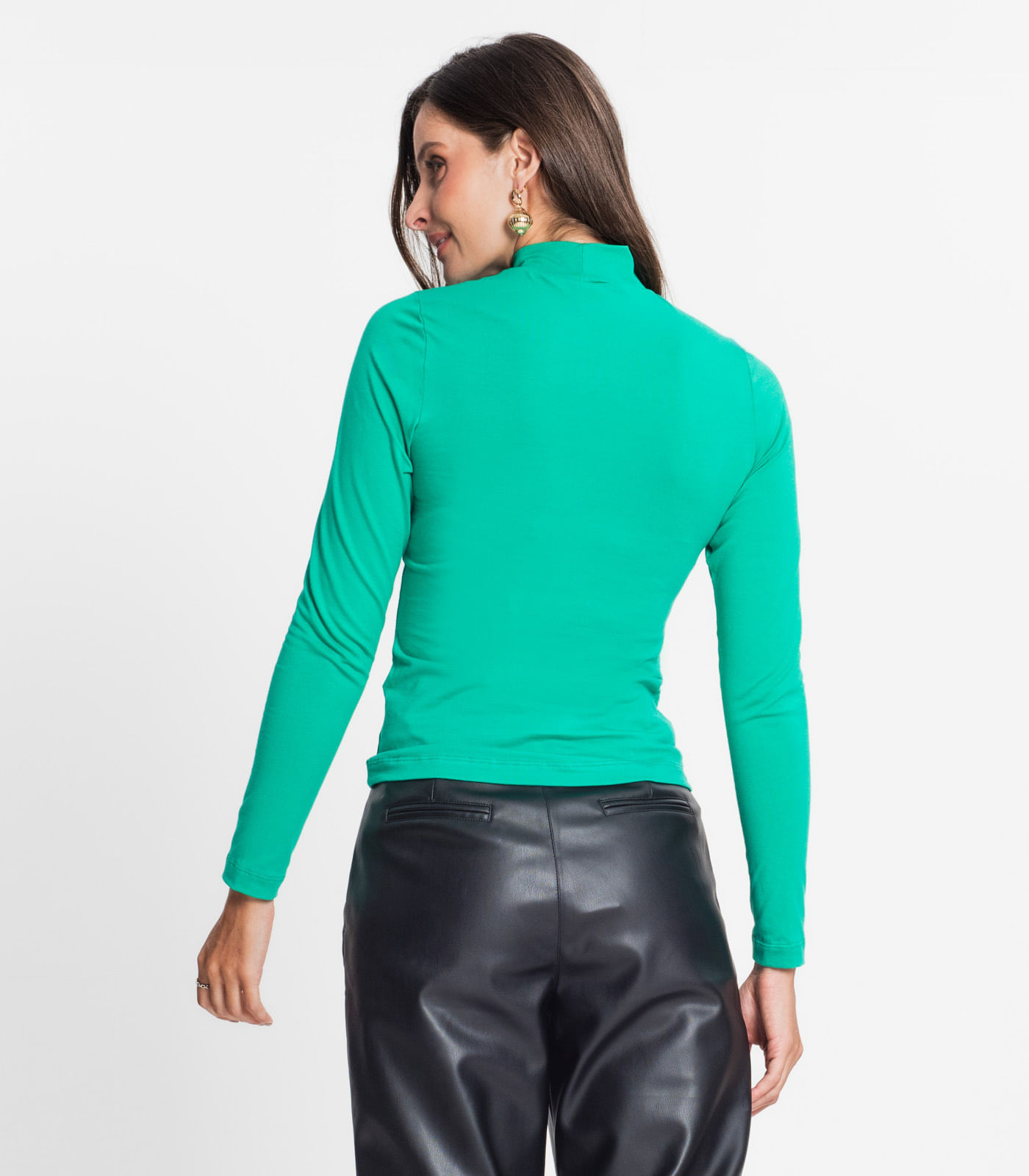 Blusa Feminina Gola Alta Rovitex Verde - Moda feminina e Masculina ...