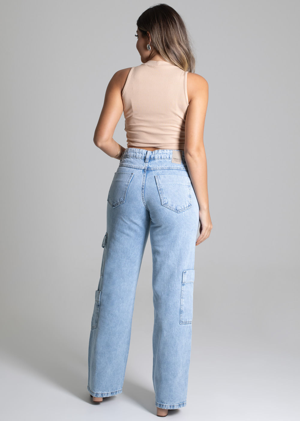 Calça Jeans Sawary Wide Leg - 277276