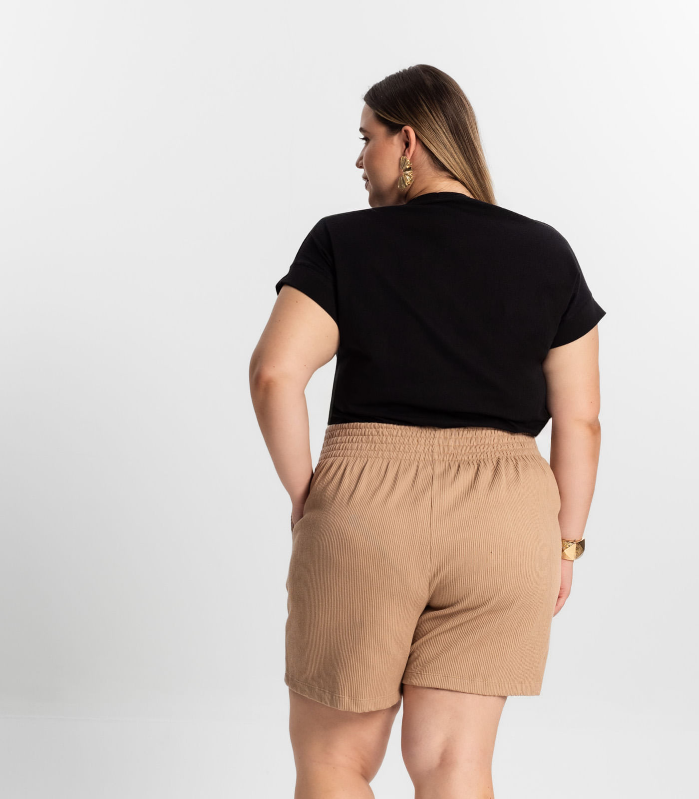 Camiseta Plus Size Feminina Secret Glam Preto - Secret Glam