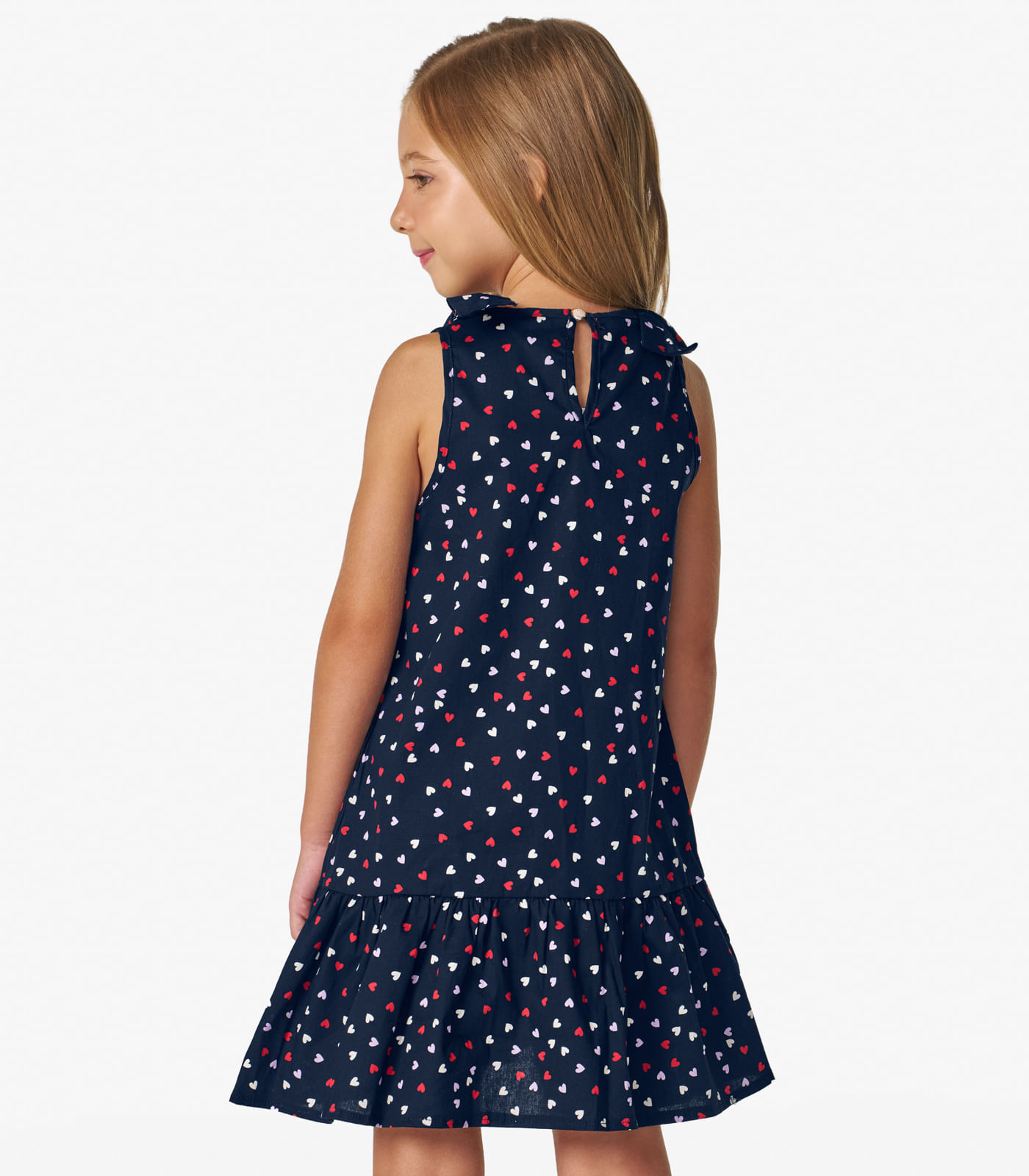 Vestido Infantil Com Laço Trick Nick Azul