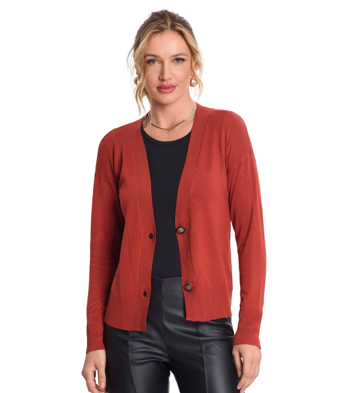 Casaco Feminino Tricot Endless Marrom - Moda feminina e Masculina ...