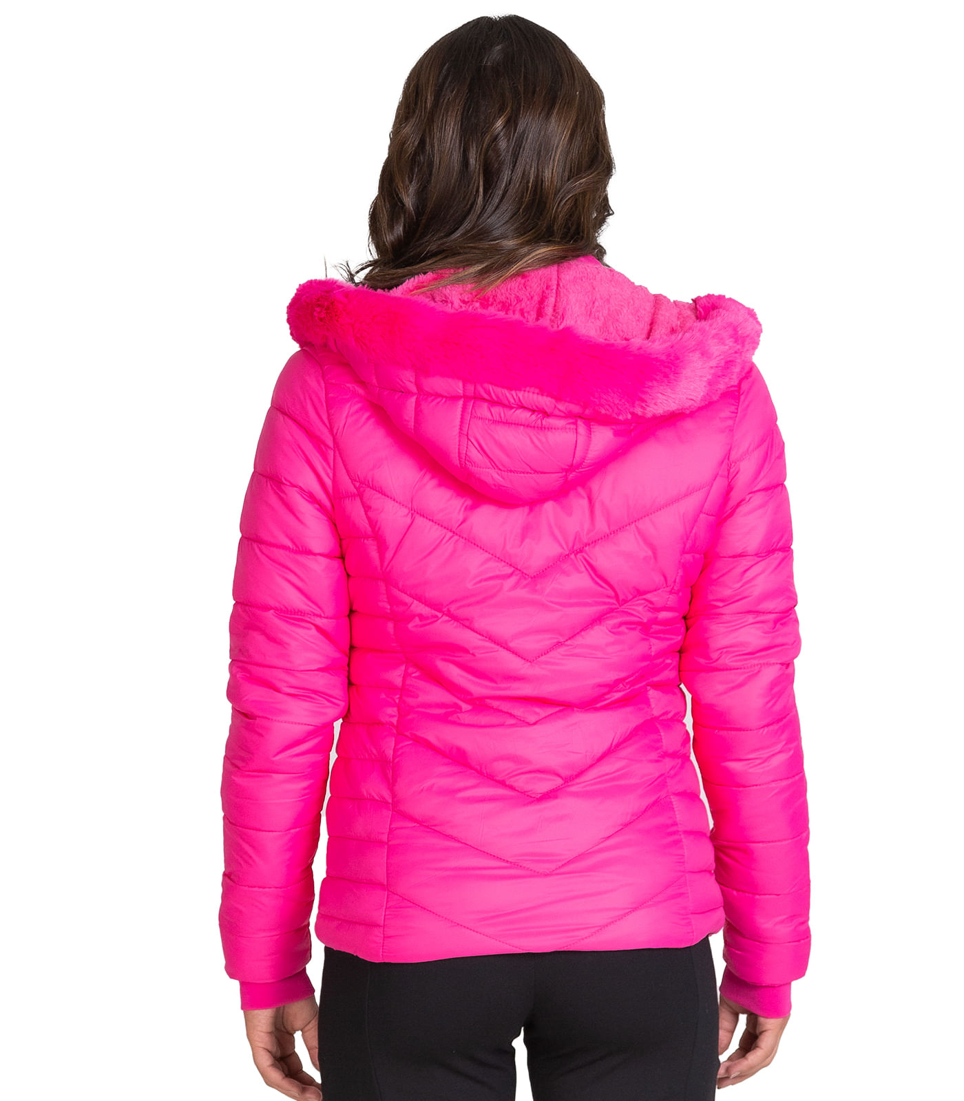 Jaqueta Puffer Feminina Com Capuz Select Rosa - Moda feminina e ...