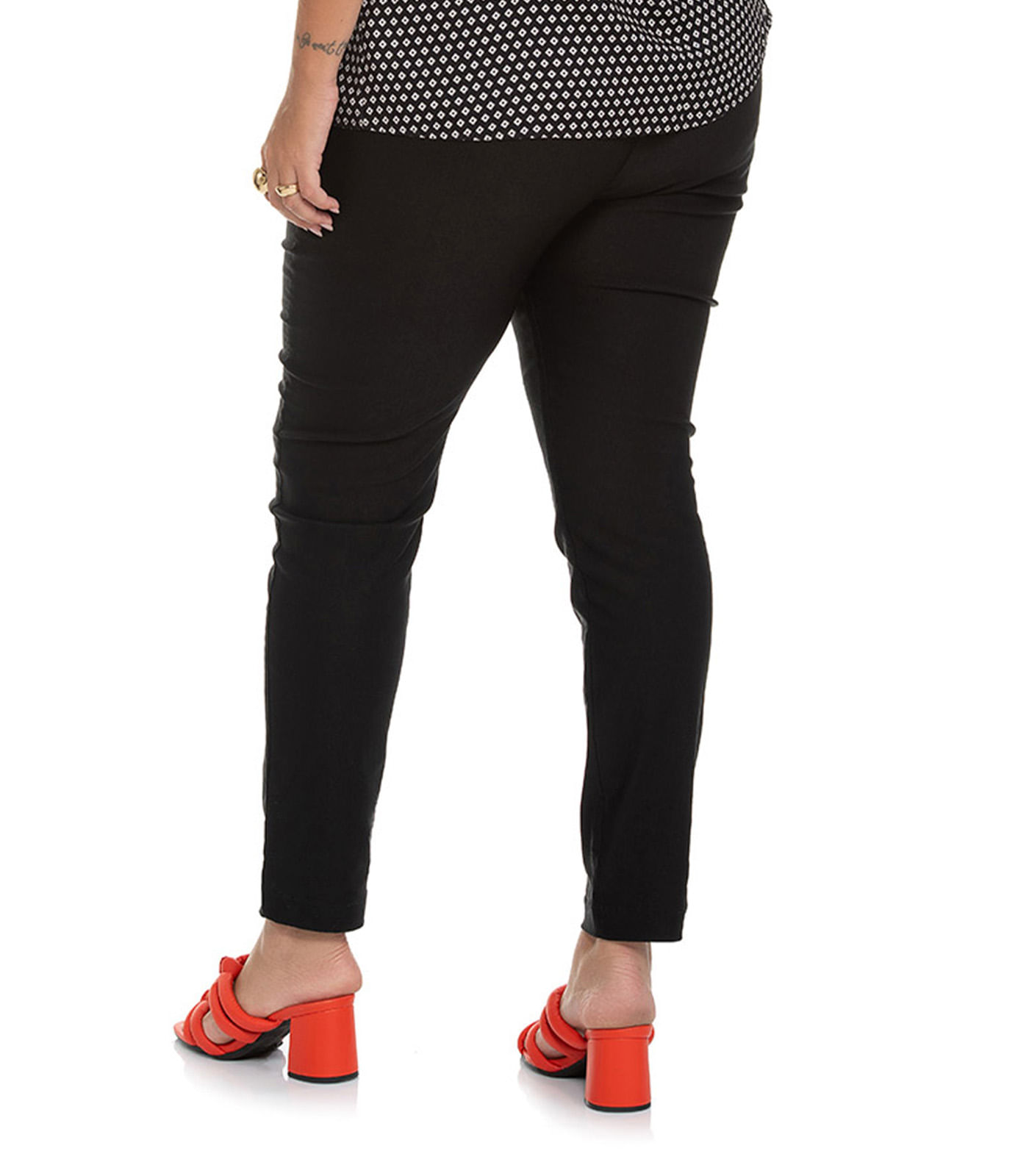 Legging Feminina Bengaline Plus Size Secret Glam Preto